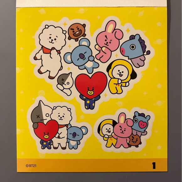 line friends | Office | Bts Bt2 Sticker Sheets Vinyl Run Club ...